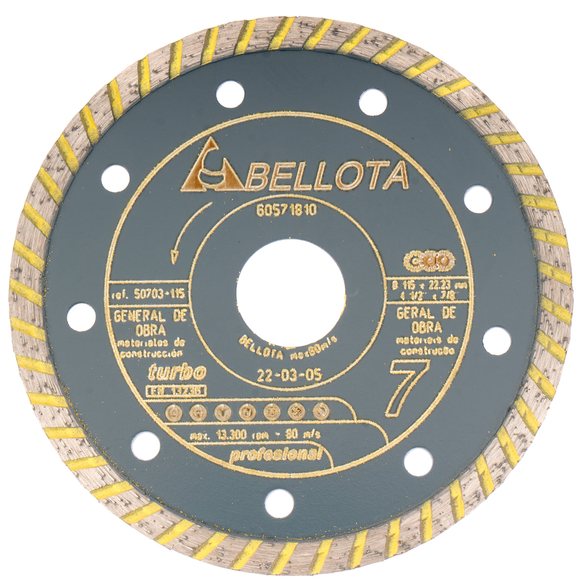 Bellota 115mm Diamond Disc General Purpose (50703115) | Buy Online ...