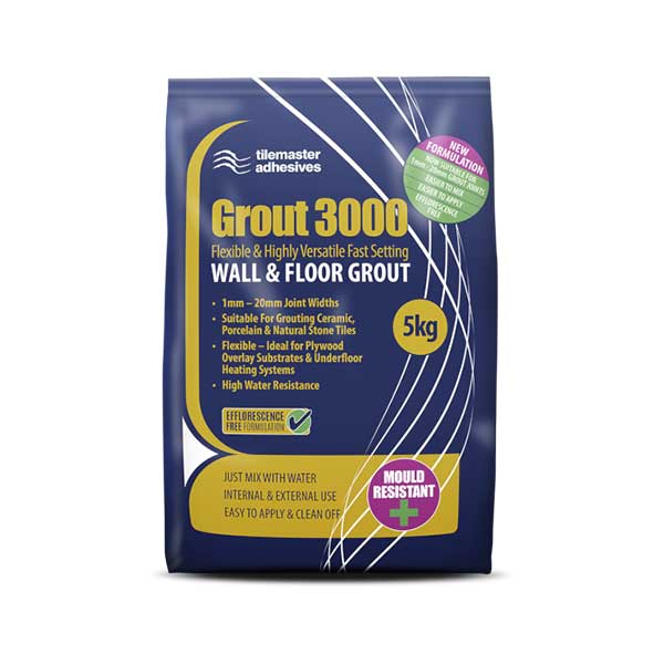 Tilemaster Grout 3000 Flexible Fast Setting Grout 5KG (Black)|Buy ...